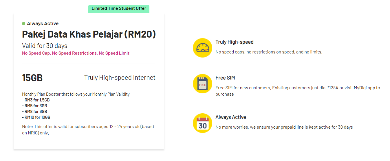 学生好康优惠！Digi推出Pakej Data Khas Pelajar网络配套！每月只需RM20即可享有15GB网络！ - TechNave 中文版
