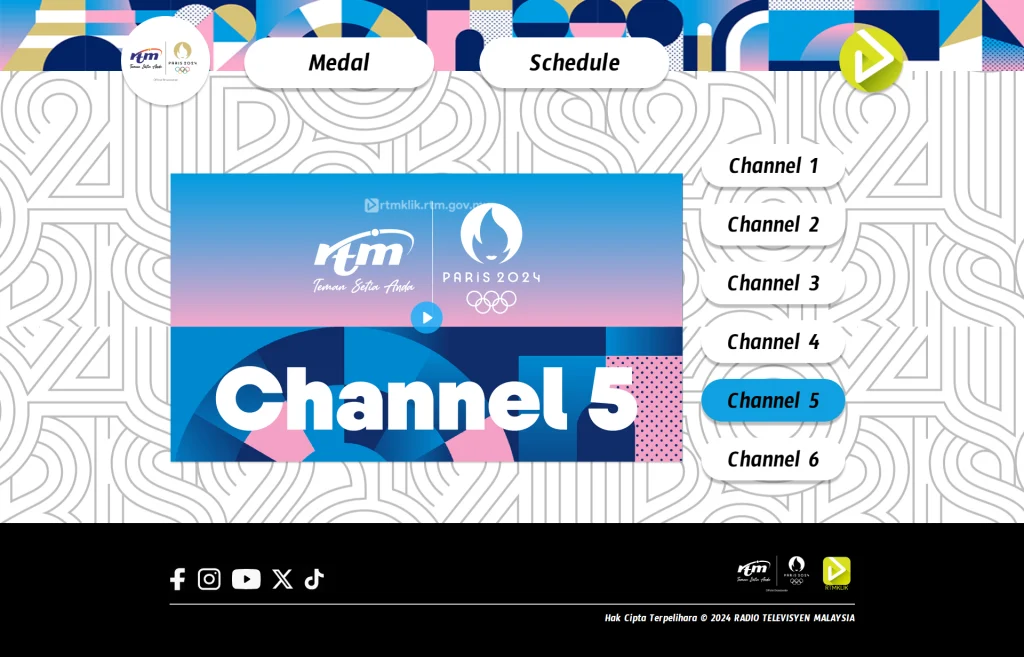 免费看2024巴黎奥运！RTM推出奥运直播网站，6个频道让你随时随地观赛！ - TechNave 中文版